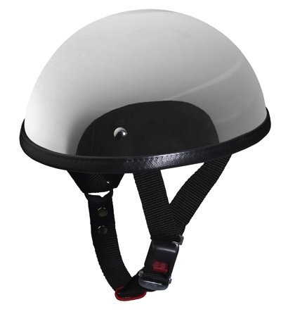 HLD NH201 Chopper Custom moto přilba chromová stříbrná lesklá helma na ...