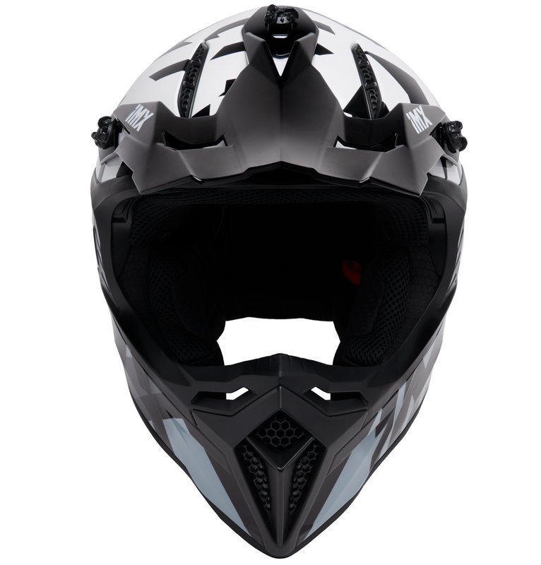 IMX FMX-02 BLACK/WHITE/GREY/METALLIC GREY GLOSS GRAPHIC helma | Moto ...