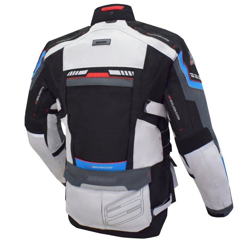 SPARK AVENGER EVO Pánská textilní moto bunda Trikolora | Moto oblečení ...