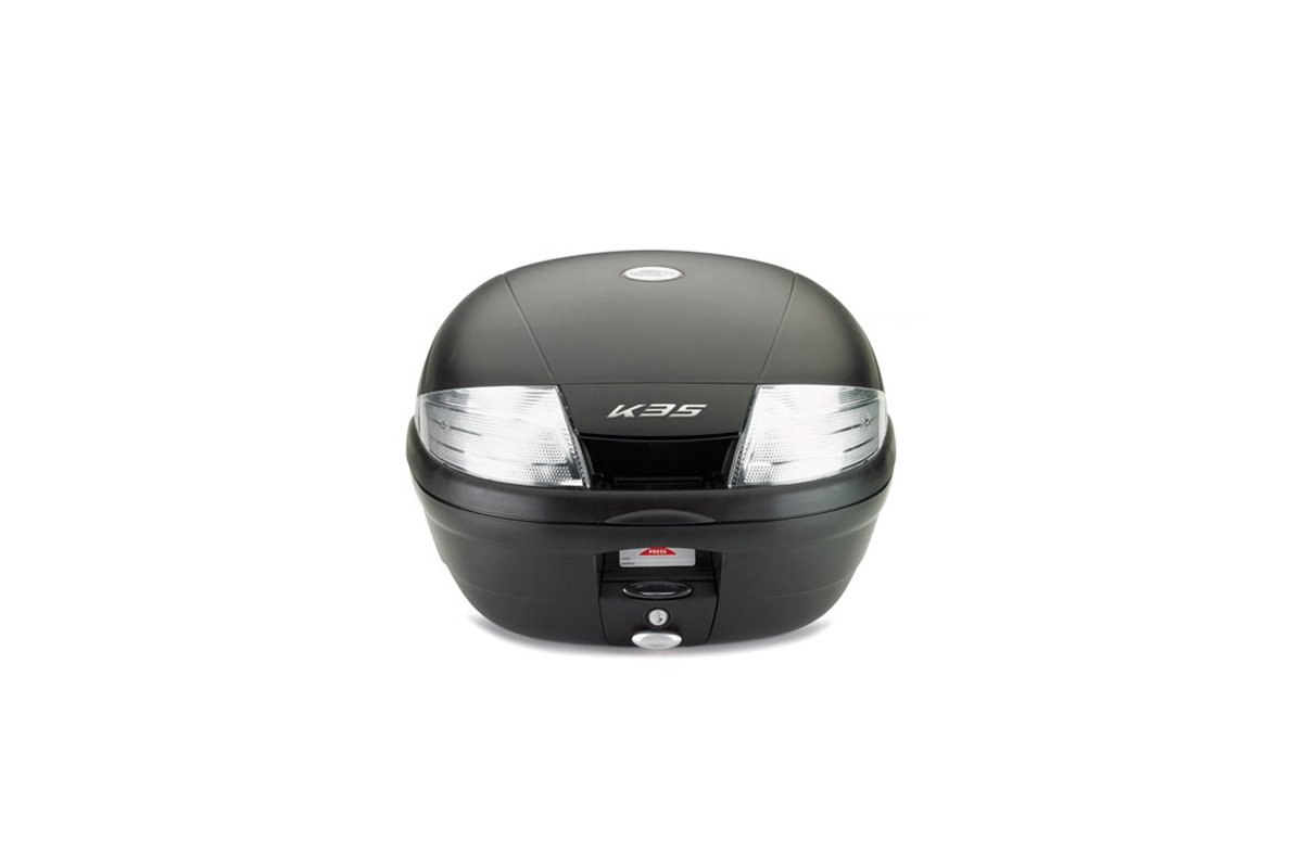 Kappa K35NT - černý nelakovaný kufr Topcase (35 l) na motorku a skůtr ...