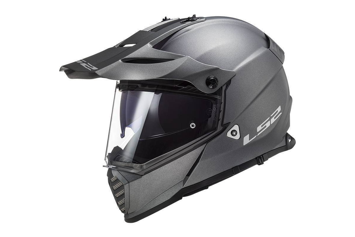 LS2 MX436 PIONEER EVO MATT TITANIUM enduro přilba na motorku | Moto ...
