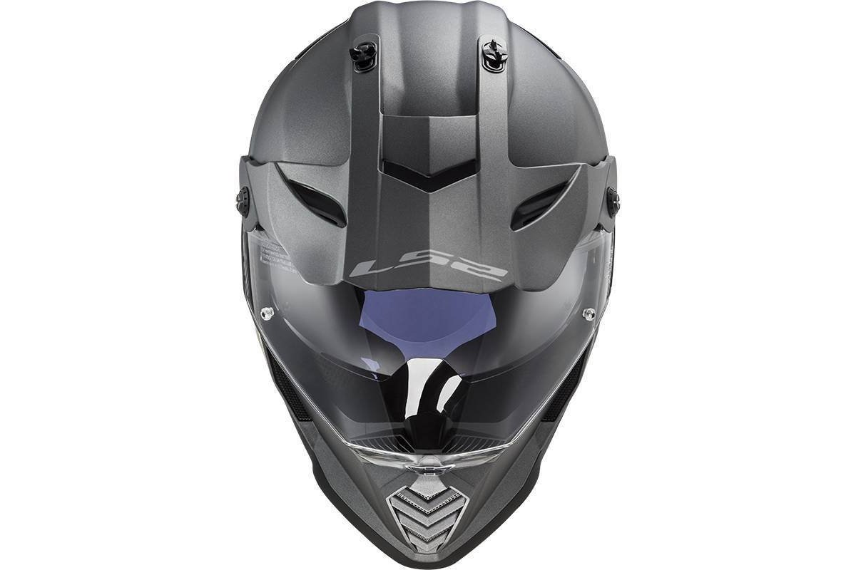 LS2 MX436 PIONEER EVO MATT TITANIUM enduro přilba na motorku | Moto ...