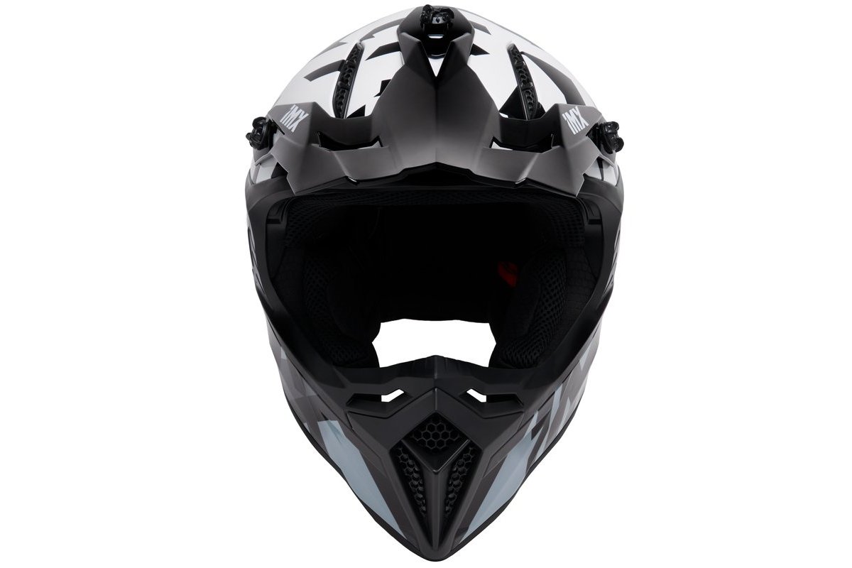 IMX FMX-02 BLACK/WHITE/GREY/METALLIC GREY GLOSS GRAPHIC helma | Moto ...