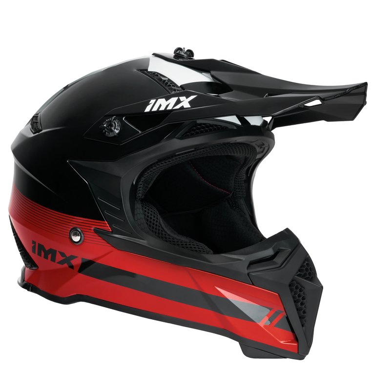 IMX FMX-02 BLACK helma,/RED/WHITE GLOSS helma | Moto oblečení a ...